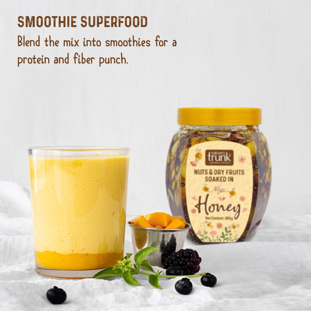 Tasty Dry Fruits & Nuts Soaked In Pure Honey - Nature's Trunk