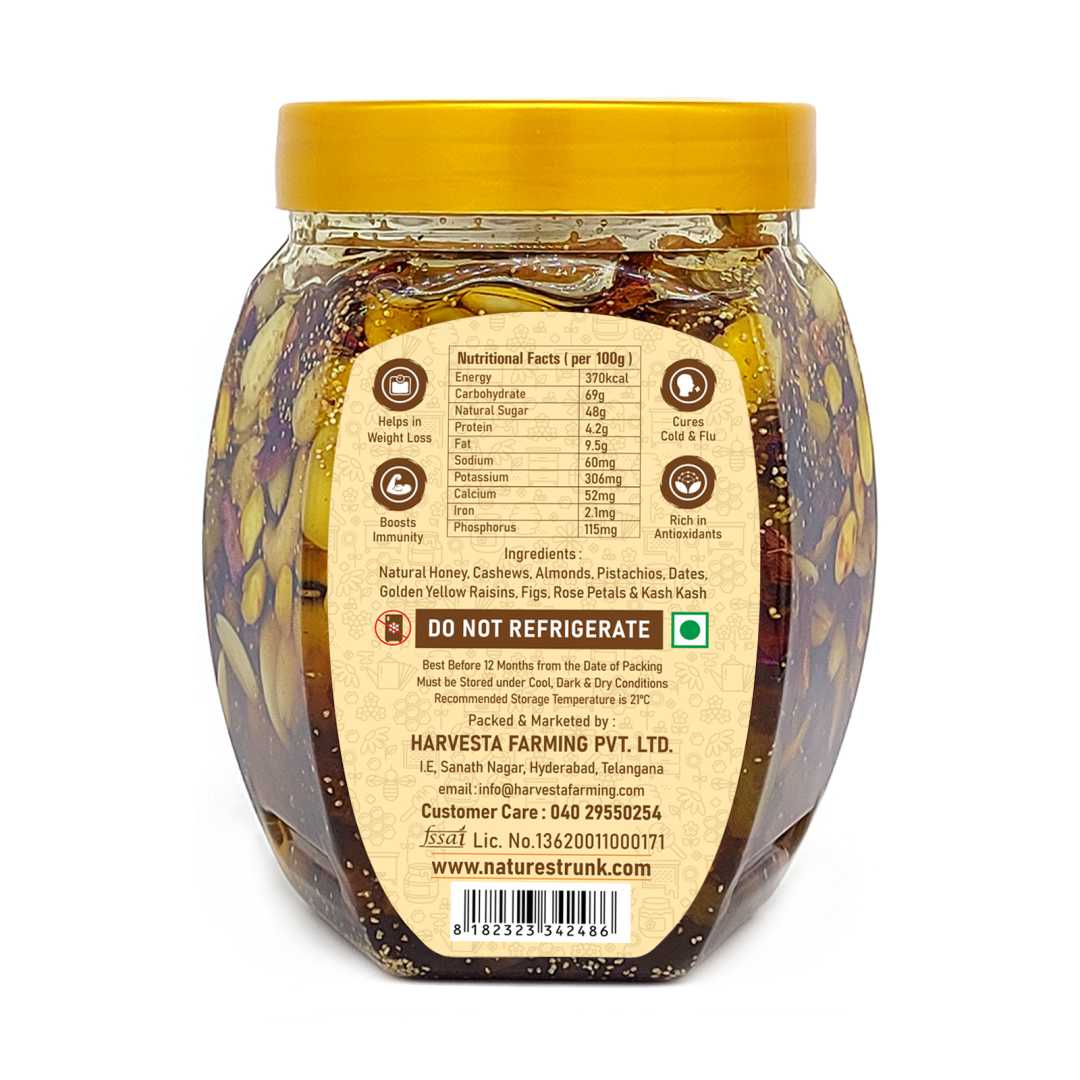 Tasty Dry Fruits & Nuts Soaked In Pure Honey - Nature's Trunk