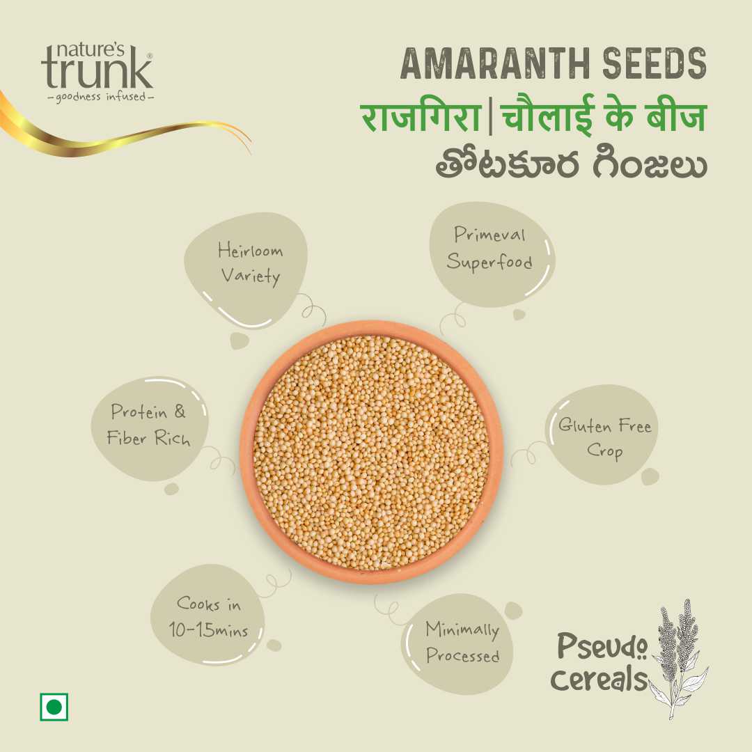 Amaranth Seeds | Rajgira | Chowlai Ke Beej |Totakura Ginjalu – Nature's ...