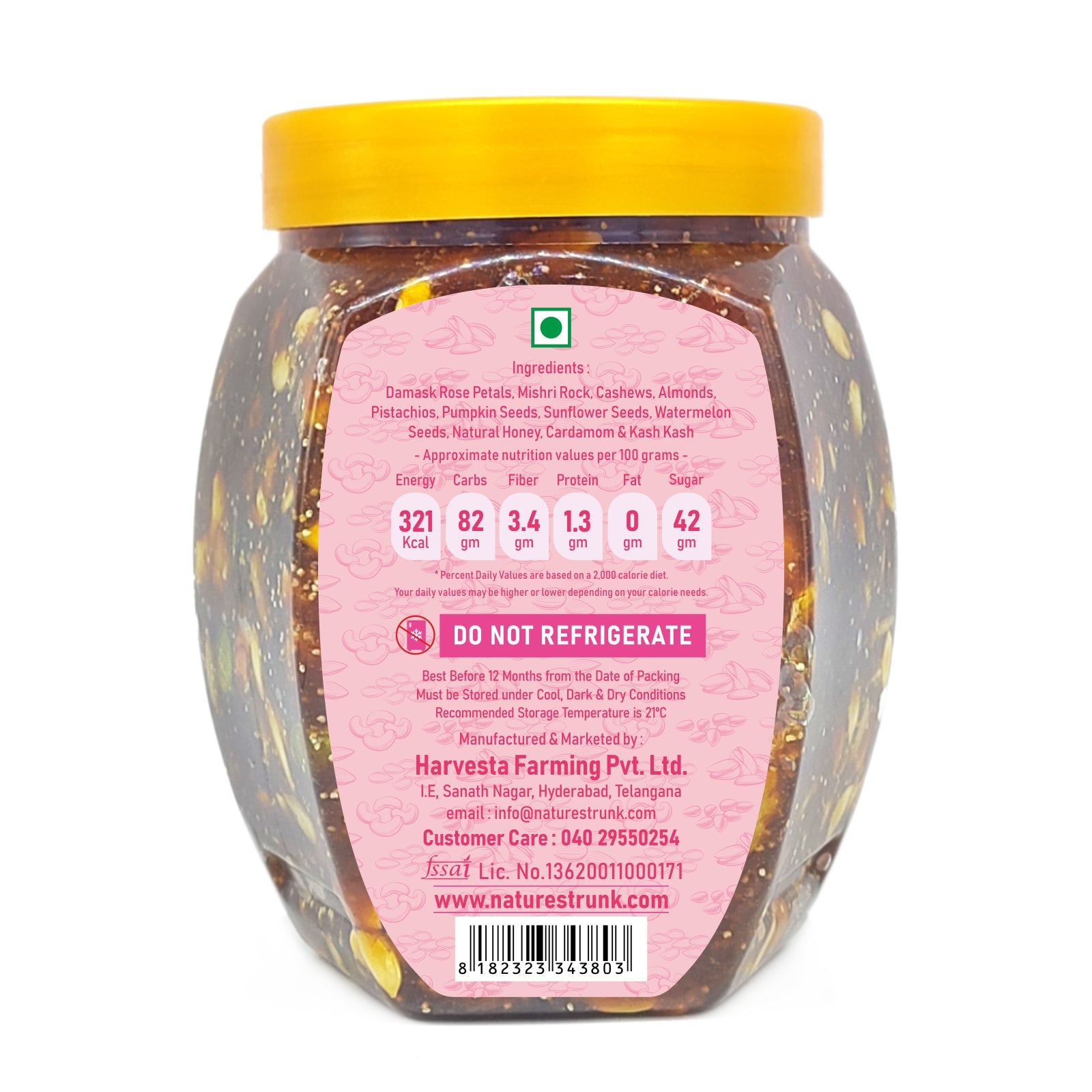 Gulkand With Nuts & Seeds-Rose Petal Jam-Nature's trunk – Nature's Trunk