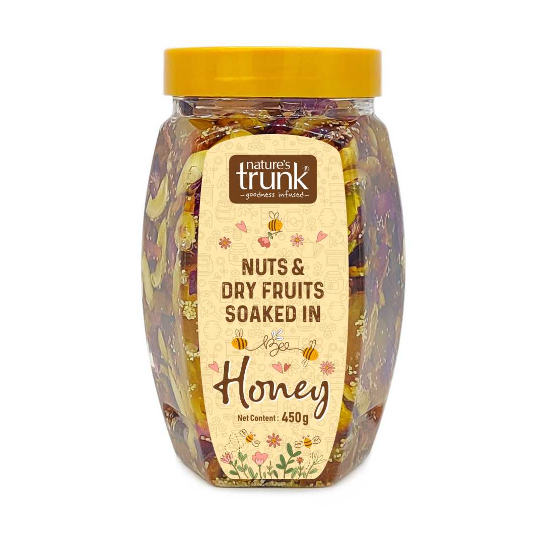 Tasty Dry Fruits & Nuts Soaked In Pure Honey - Nature's Trunk